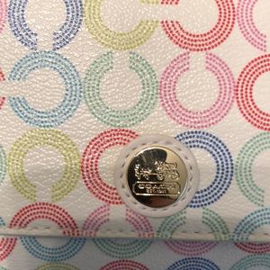 Coach | Bags | Coach Multicolor Wallet With Matching Checkbook | Poshmark